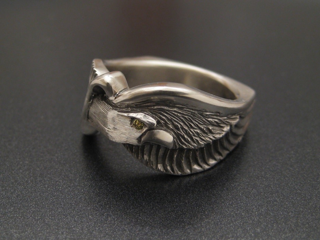 Limited Edition Sterling Eagle Ring - Etsy