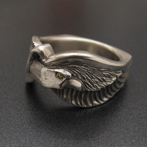Limited Edition Sterling Eagle Ring - Etsy