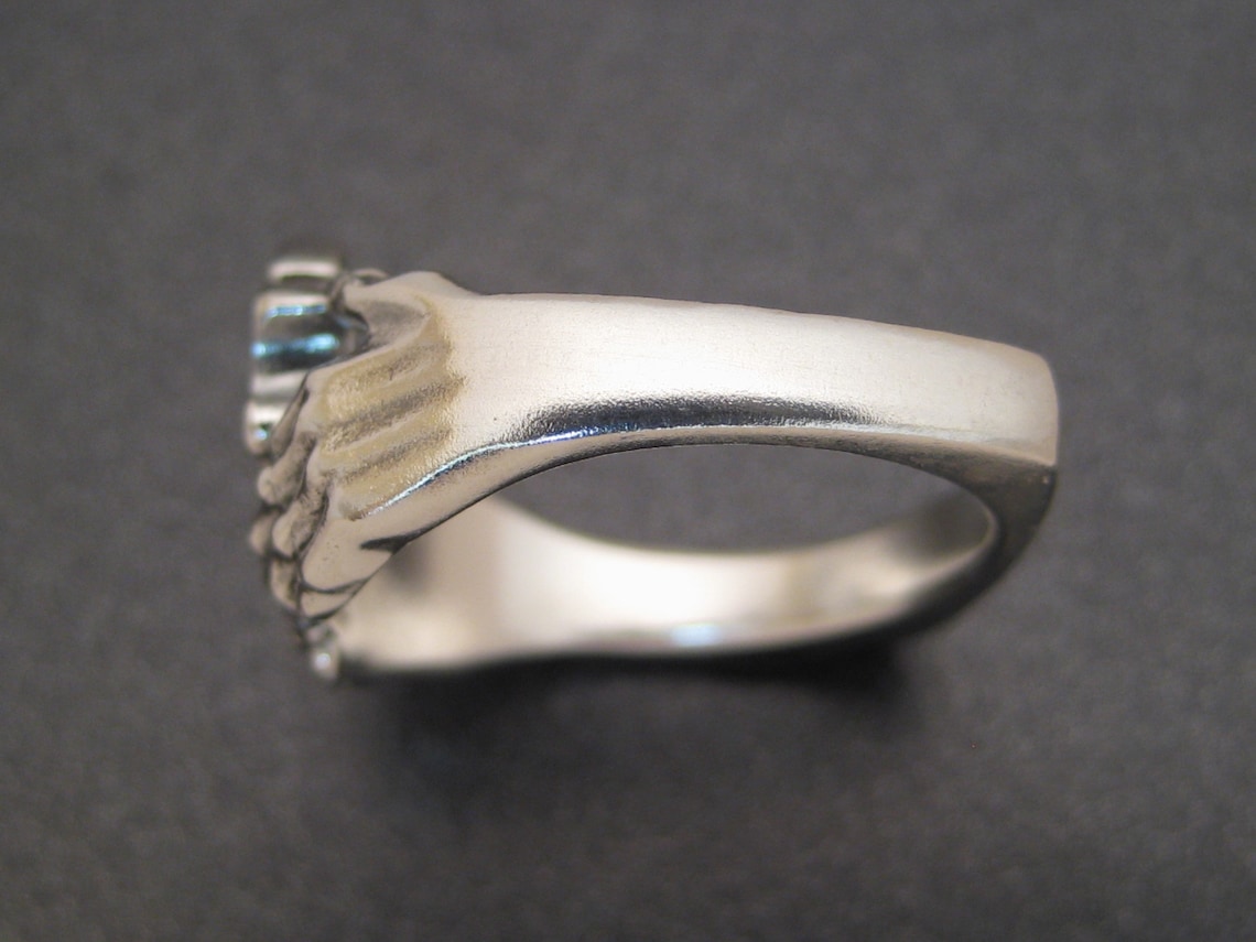 Sterling Jigsaw Puzzle Ring | Etsy