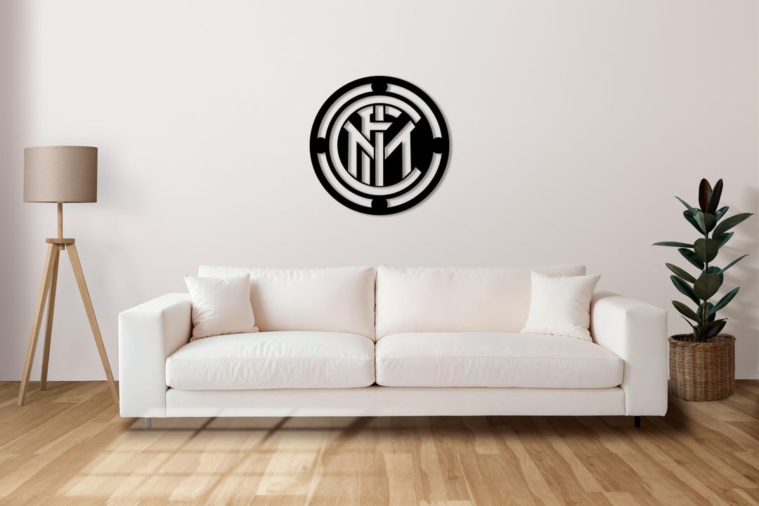 Inter Milan Metal Wall Art – Soccer Team Logo Decor, Gift for Inter ...