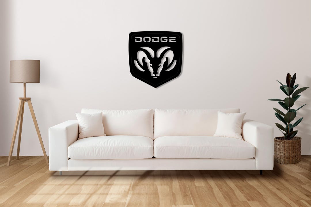 Dodge Metal Wall Art – Ram Logo Wall Decor, Garage Sign, Gift for Dodge ...
