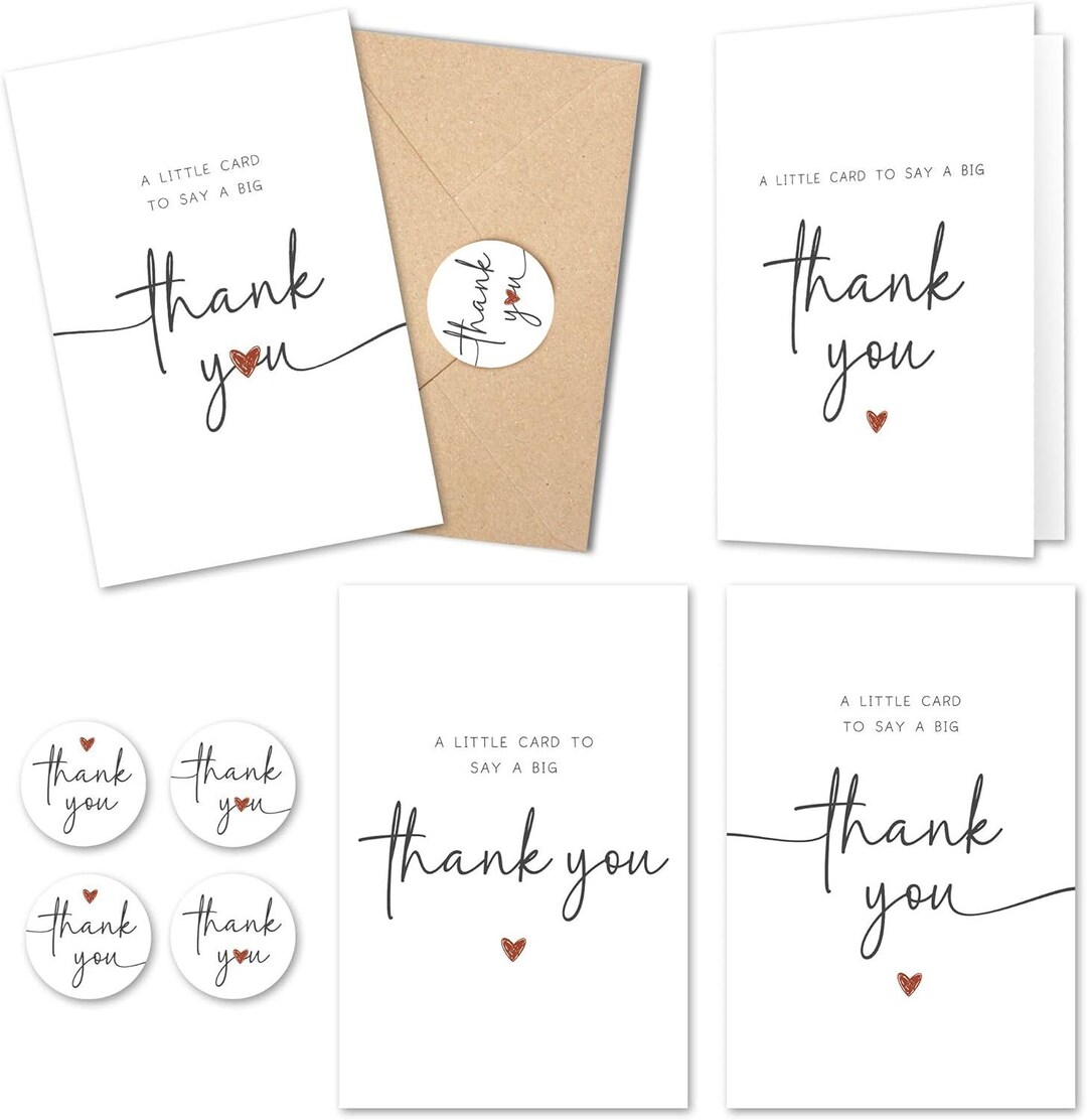 Thank You Cards Set – 20 Vertical Designs for Daily Gratitude ...