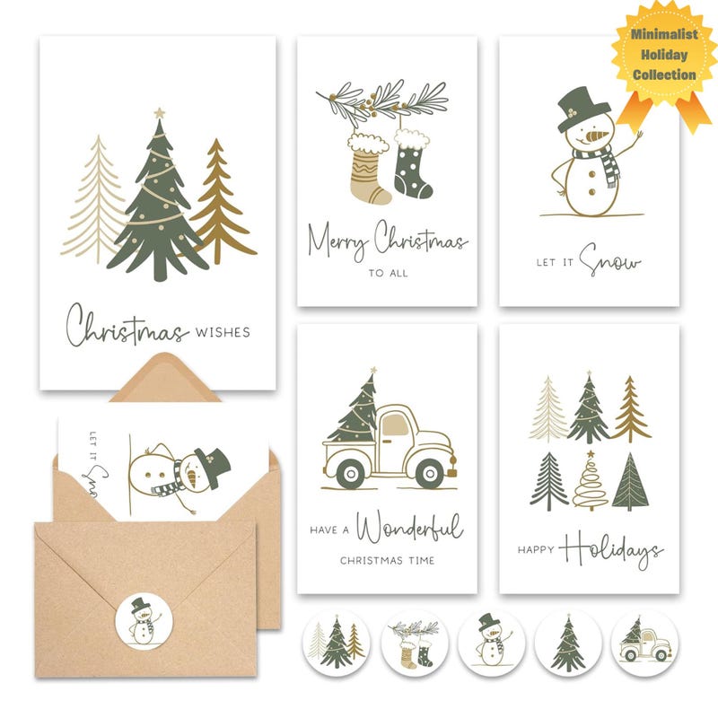 Small Christmas Card Bulk - Etsy