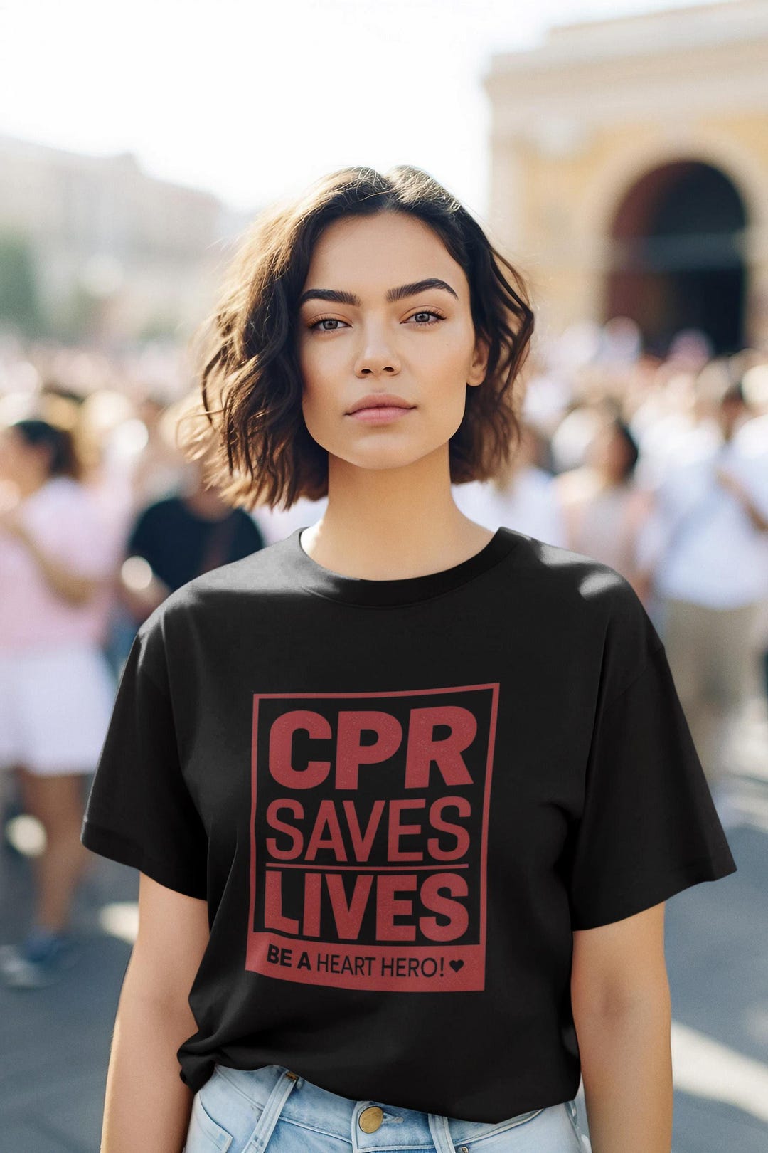 CPR Saves Lives Shirt | Be a Heart Hero Tee | First Responder & Medical ...