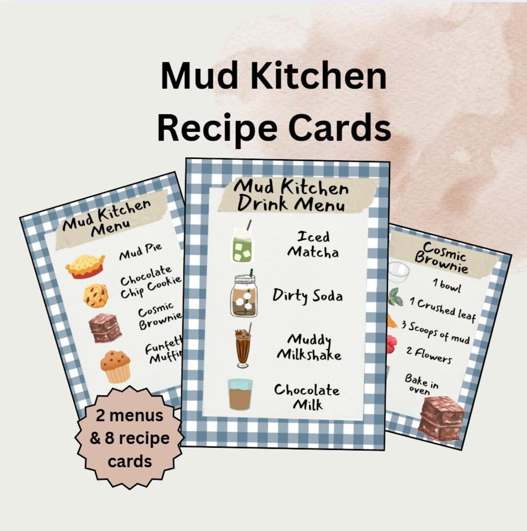 Mud Kitchen Recipe Cards – Spark Creativity and Endless Fun Outdoors ...