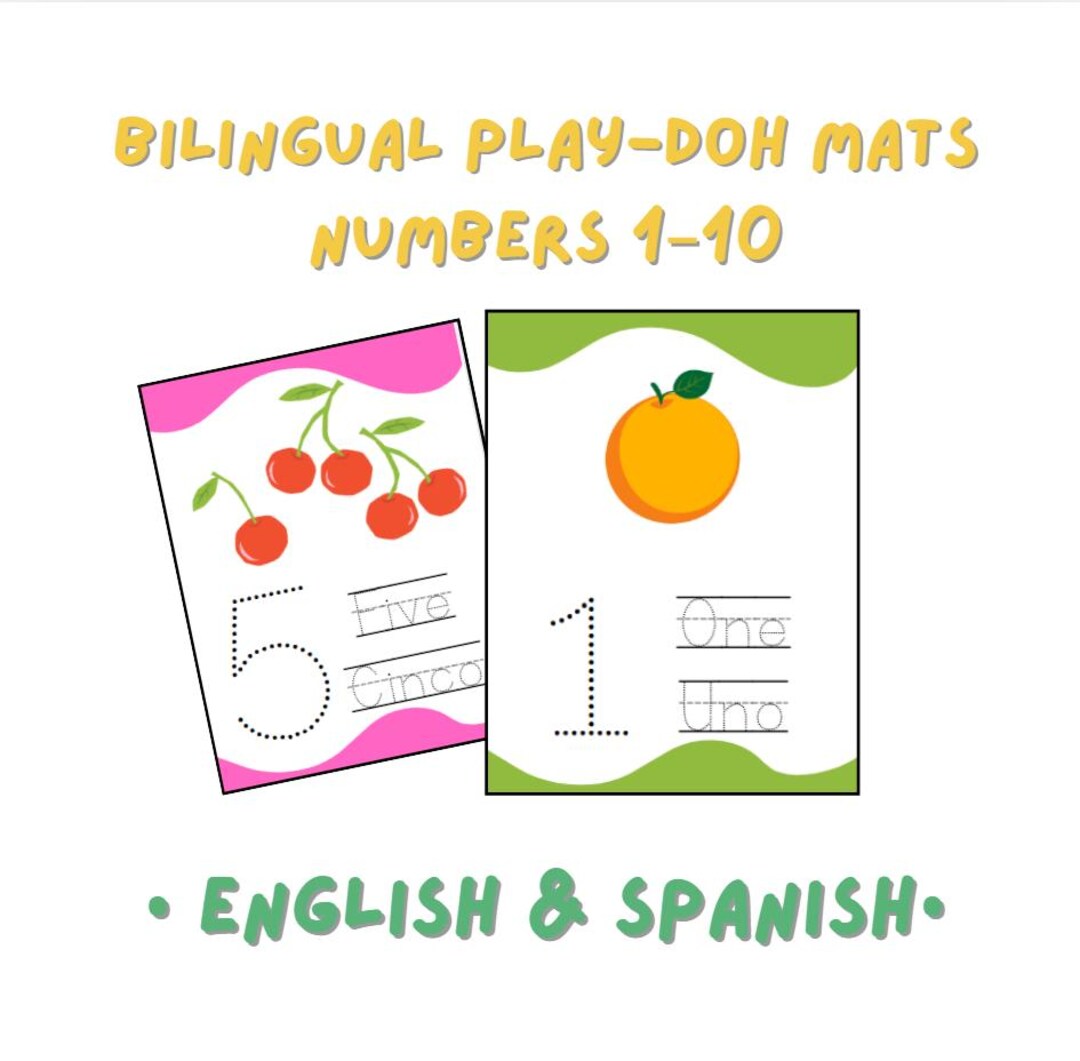 Play-doh Number Mats 1-10 | Preschool Counting Mats | Printable Play ...