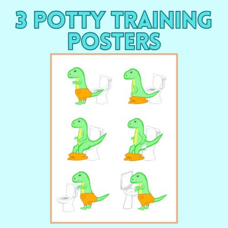 Potty Training Poster Toddler Behavior Management Potty Trainer Special ...