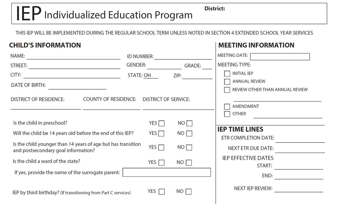 The Ultimate IEP Checklist: A Step-by-step Guide for Parents (ohio ...
