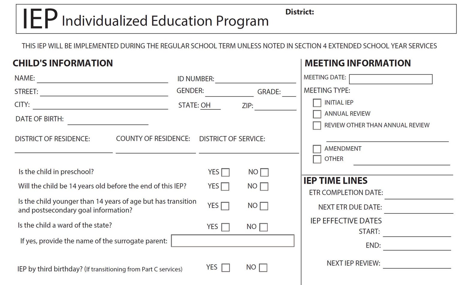 The Ultimate IEP Checklist: A Step-by-step Guide for Parents (ohio ...