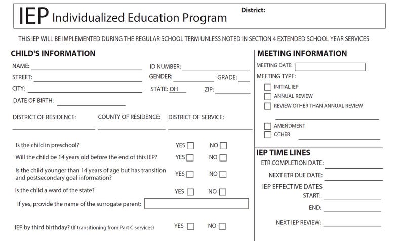 The Ultimate IEP Checklist: A Step-by-step Guide for Parents (ohio ...
