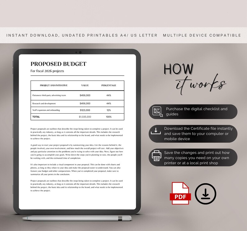 Project Proposal Template | Editable & Customizable Business Proposal ...