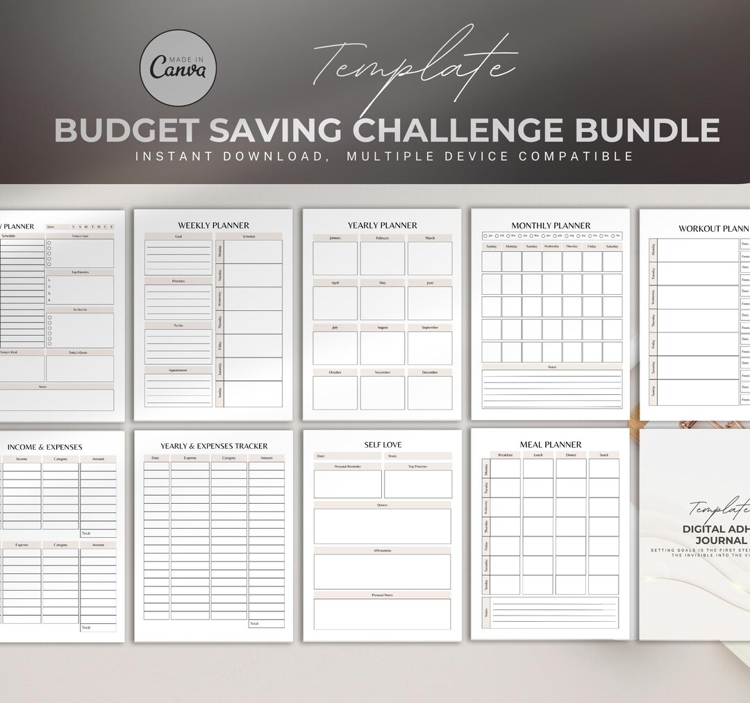 ADHD Planner | Printable ADHD Organizer | Daily Focus & Time Management ...