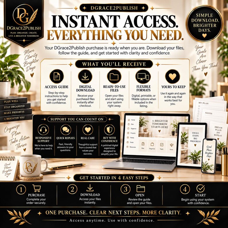 Immigration Planner Printable & Fillable PDF | Immigration Document ...
