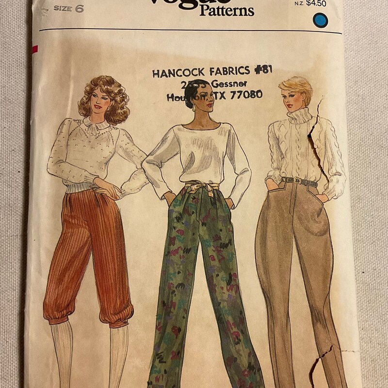 1980s Pants Pattern - Etsy