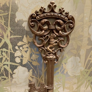 Vintage 60s Gold Key Plaque Wall Art Syroco - Etsy
