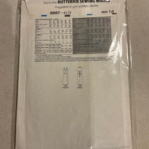 Vintage 70’s Halter Dress Pattern Butterick 6567 Sz14 B36 - Etsy