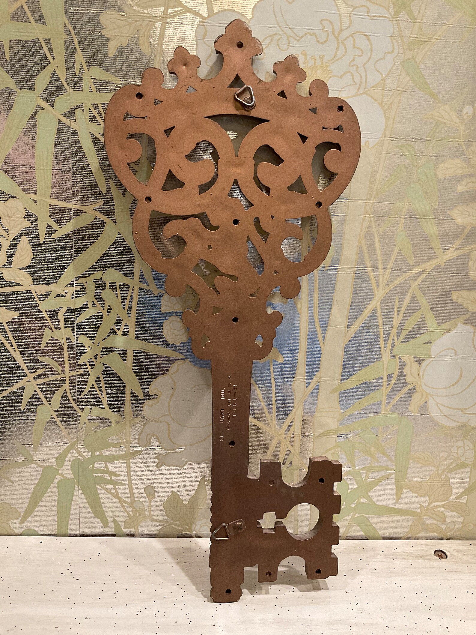 Vintage 60s Gold Key Plaque Wall Art Syroco - Etsy