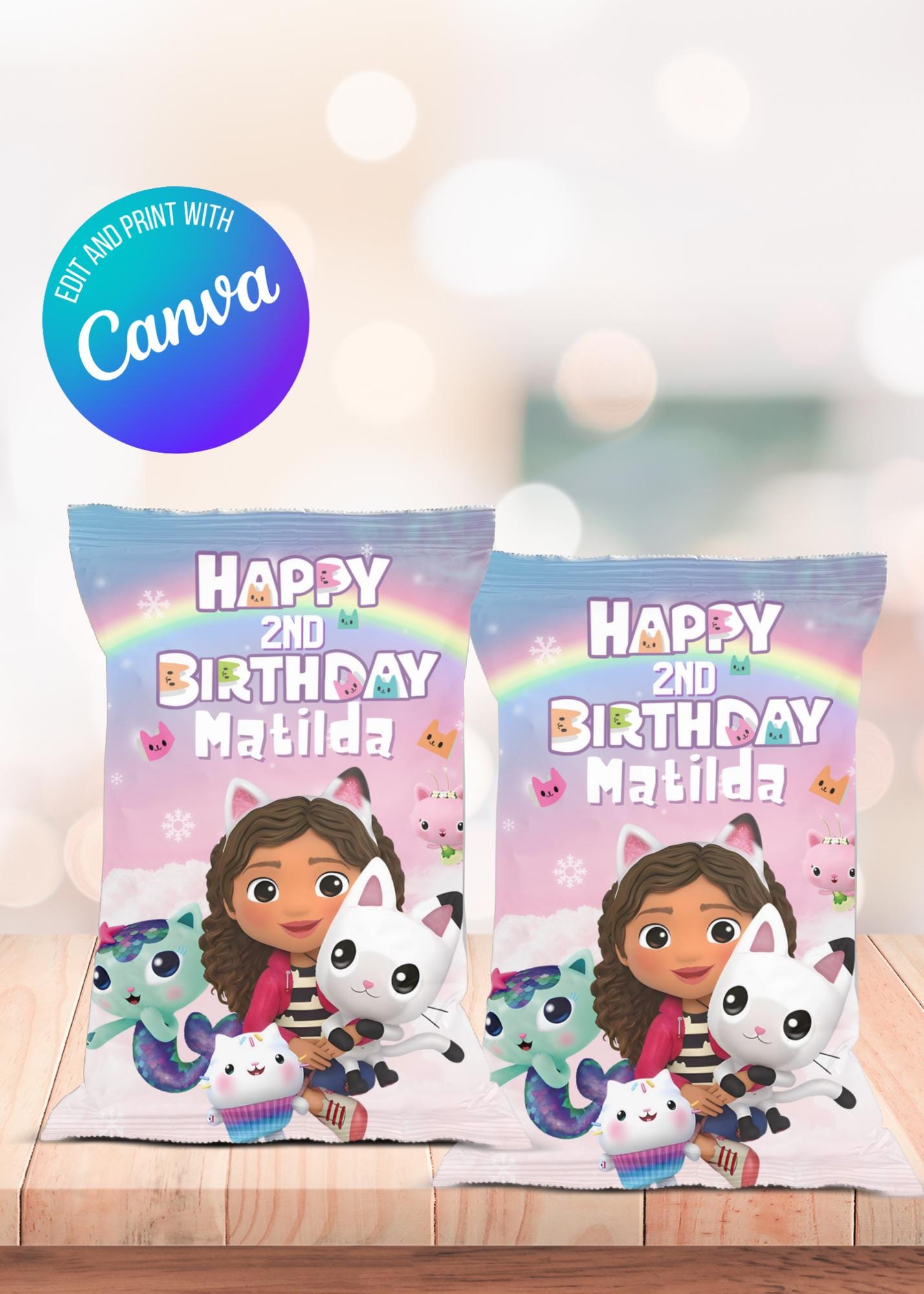 Hey Gabby Chip Bag Personalized (digital Download) - Etsy