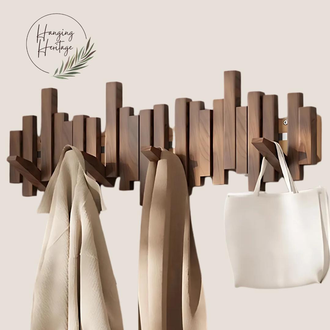 Piano Coat Rack Wall Coatrack Piano Coat Hanger Flip-down Coat Rack ...