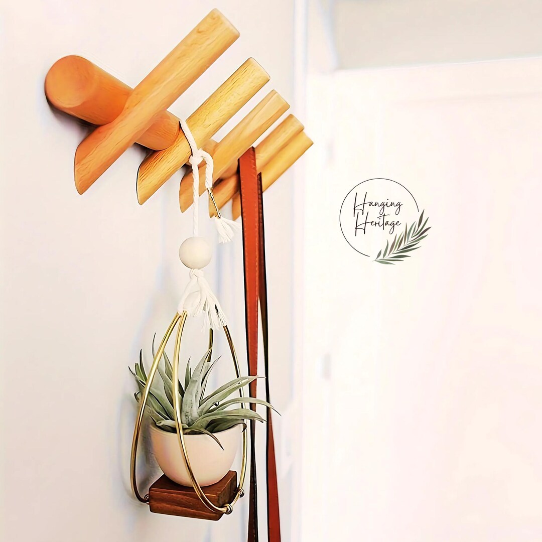 Wall Coat Rack Shelf Entryway Peg Rail Hook Organizer Wandregal Wall ...