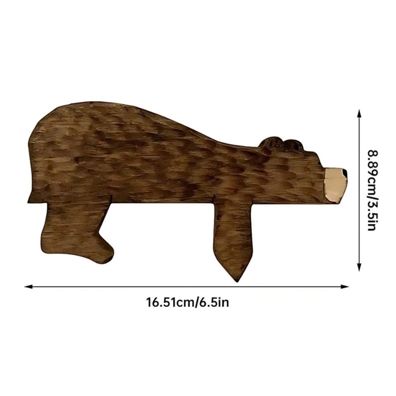 Handcrafted Wooden Bear Door Topper: Whimsical Home Decor, Resin Option ...