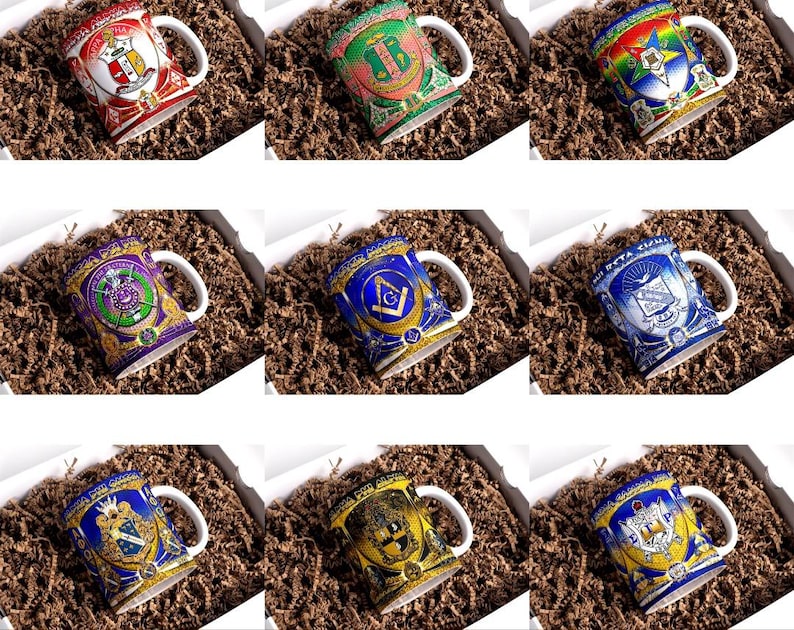 Fraternity Sorority, Mugs Design, 9 Devine Sorority, OES - Full Mug - Etsy