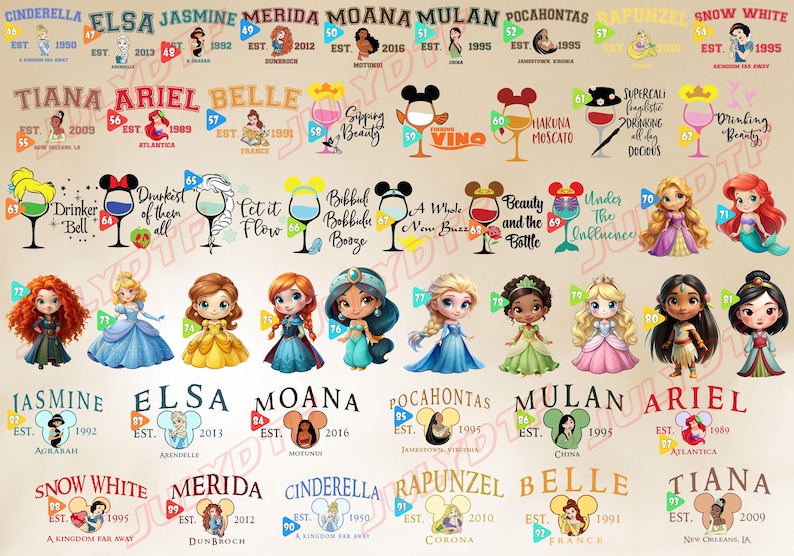 Disney Princess Mulan DTF Transfer, Disney Ready to Press, WDW Magic ...