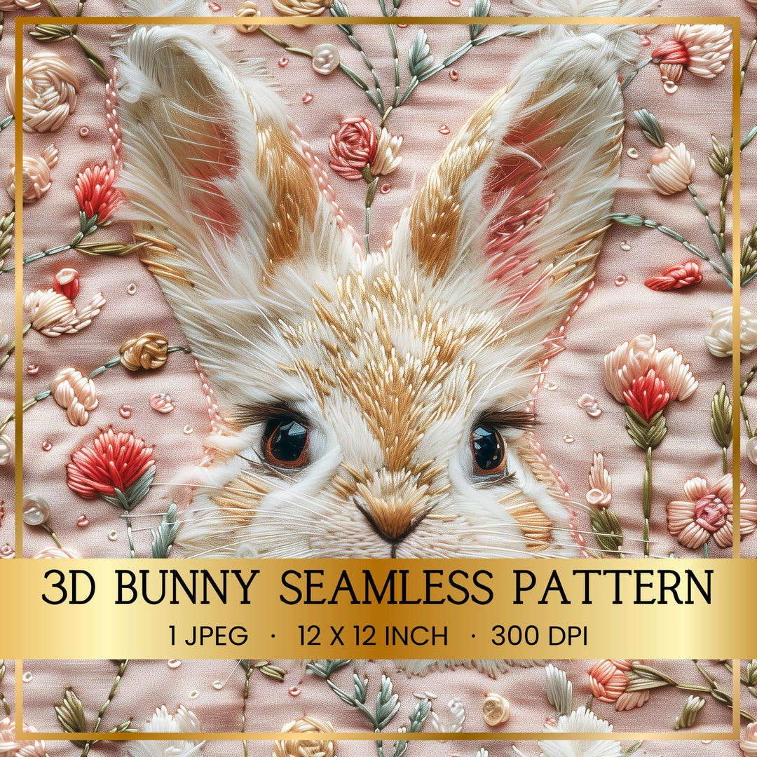 3D Easter Bunny 3D Papercraft Templates & JPEG Files DIY Low Poly Bunny ...