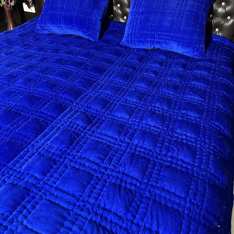 Royal Blue Throw Blanket - Etsy