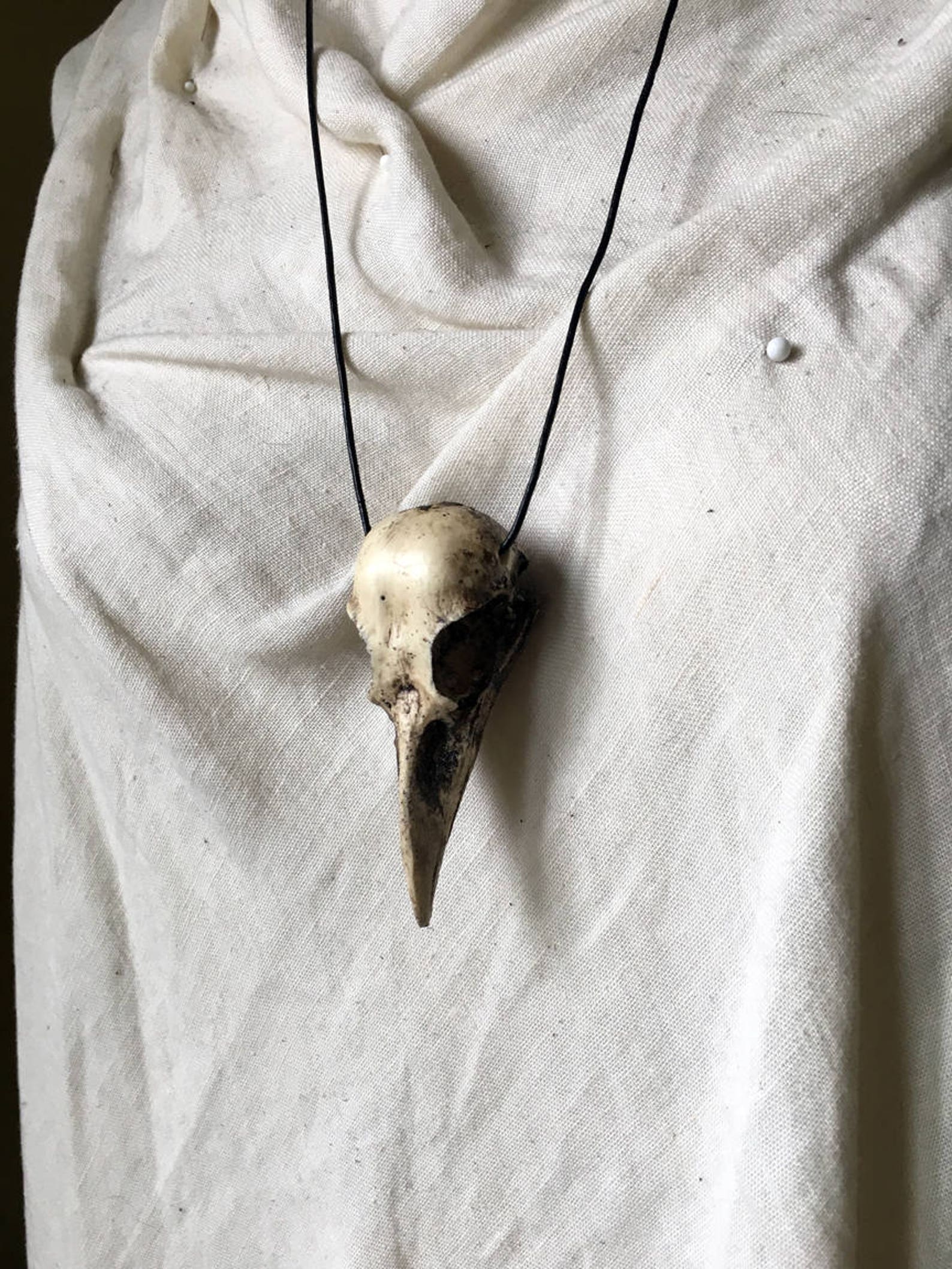 Crow Skull Pendant - Etsy