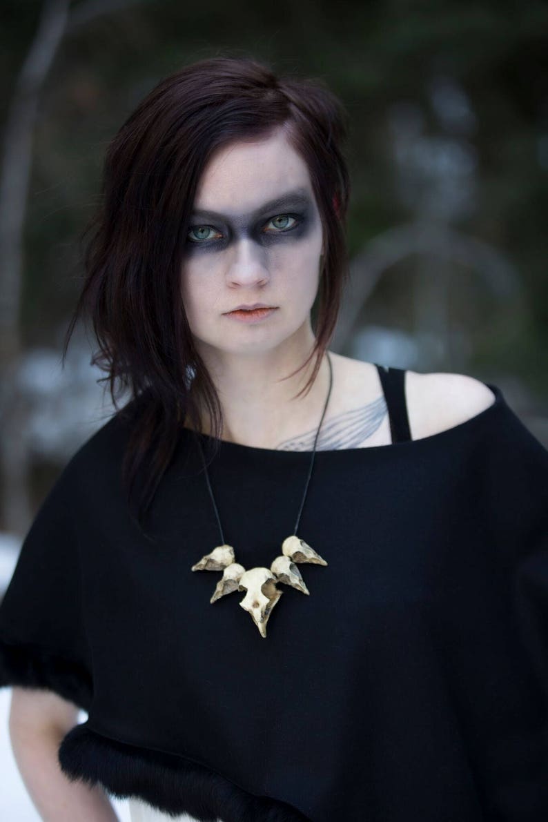 Hawk Skull Trophy Necklace - Etsy