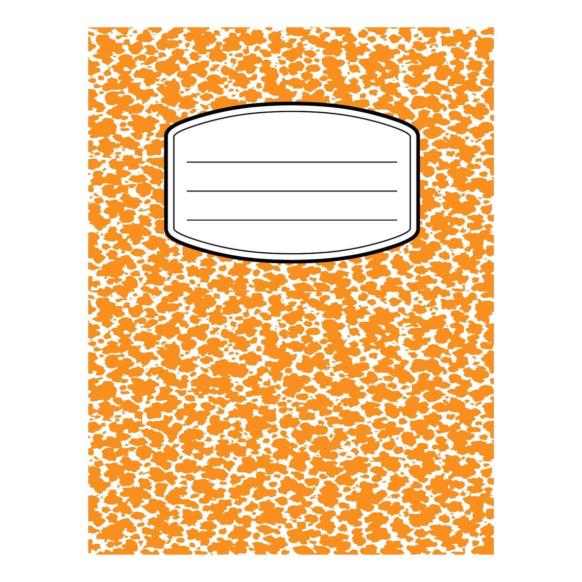 Composition Book Label & Cover SVG Bundle: 5 Designs, 13 Colors - Etsy