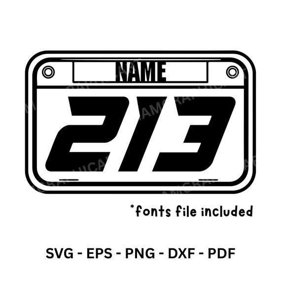 Racing Number Plate Template