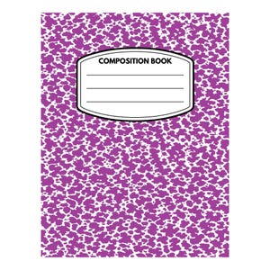 Composition Book Label & Cover SVG Bundle: 5 Designs, 13 Colors - Etsy