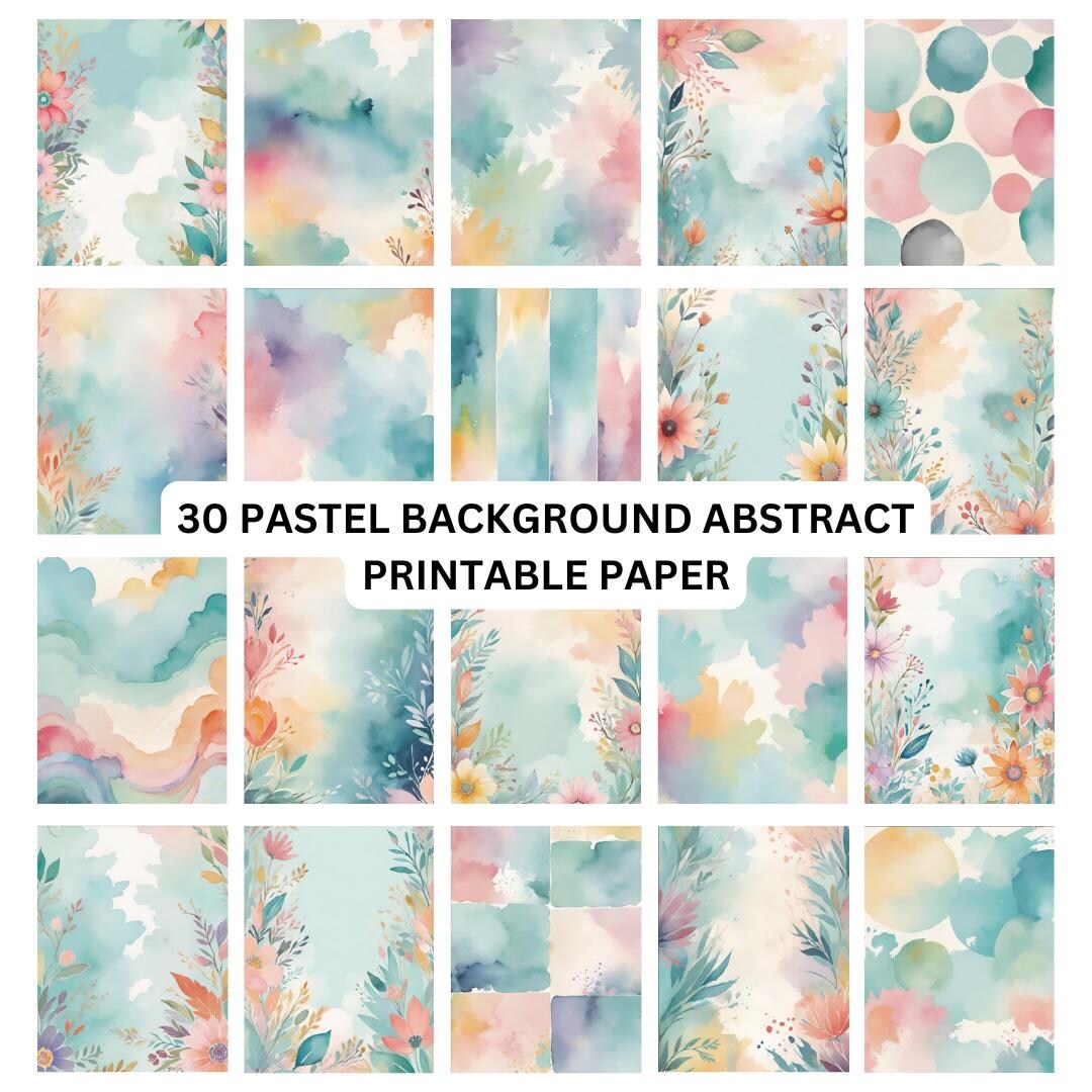 Pastel Texture Paper Background, Aesthetic Printable Paper (digital Download) - Etsy
