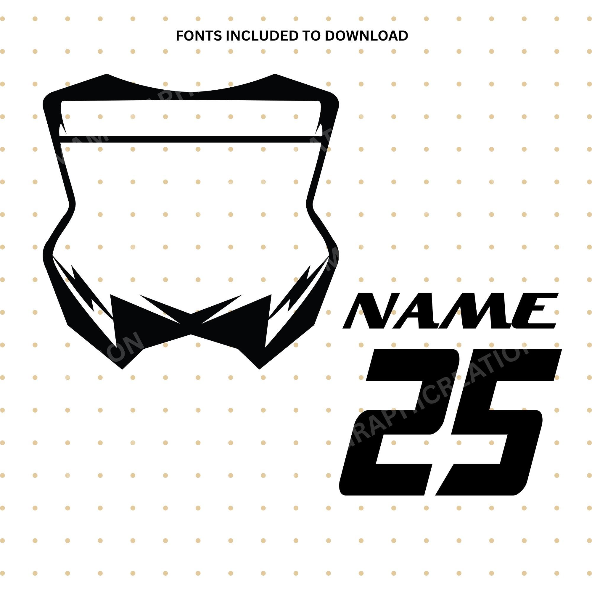 Dirt Bike Plate SVG: Cricut & Silhouette Files (digital Download) - Etsy