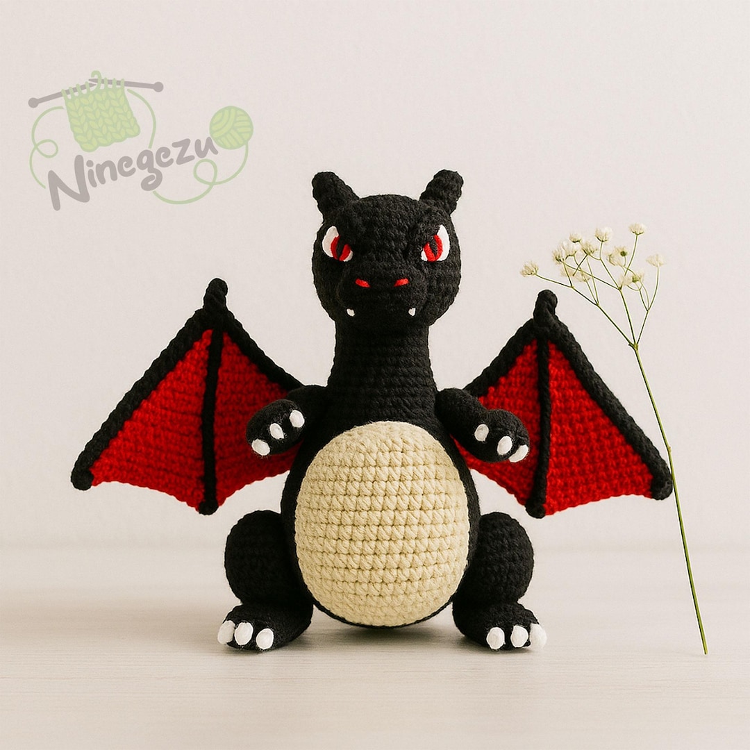 Mega Charizard Amigurumi Crochet Pattern - Pokemon Crochet Pattern ...