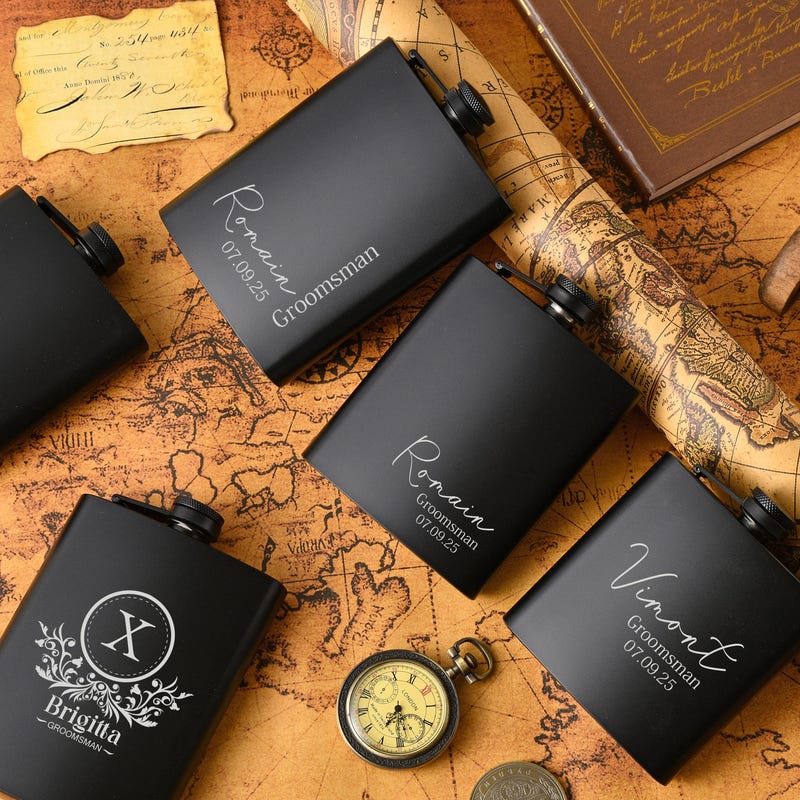 Stainless Steel Gio Flask - Etsy Canada