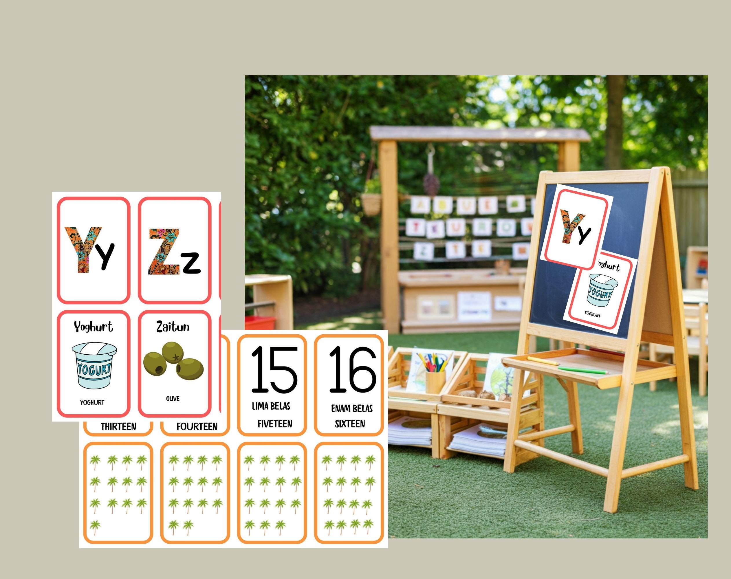 Indonesian ABC Flashcards - Learn the Alphabet - Educational Tools for ...