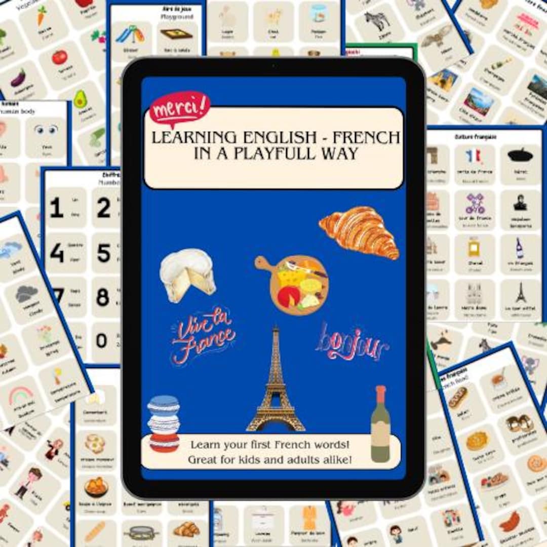 Ebook to Learn French, Printable Kids Education, Fun Worksheets for ...