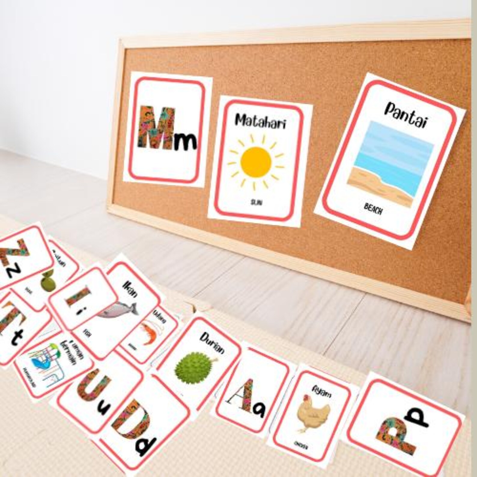 Indonesian ABC Flashcards - Learn the Alphabet - Educational Tools for ...