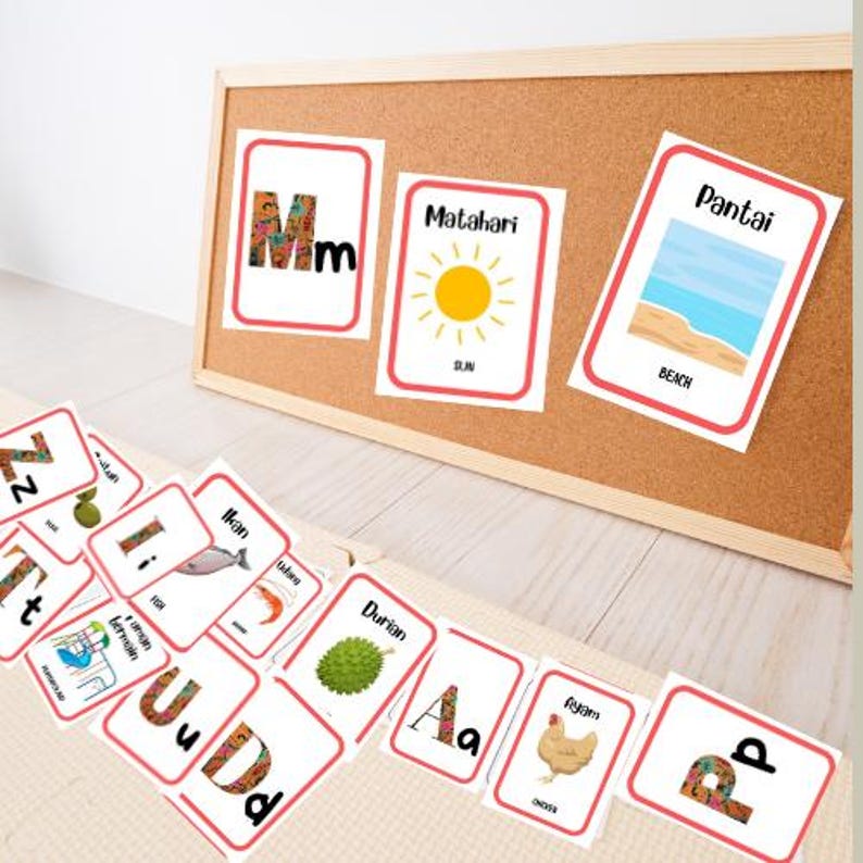 Indonesian ABC Flashcards - Learn the Alphabet - Educational Tools for ...
