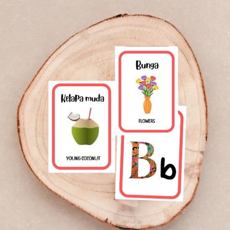 Indonesian ABC Flashcards - Learn the Alphabet - Educational Tools for ...