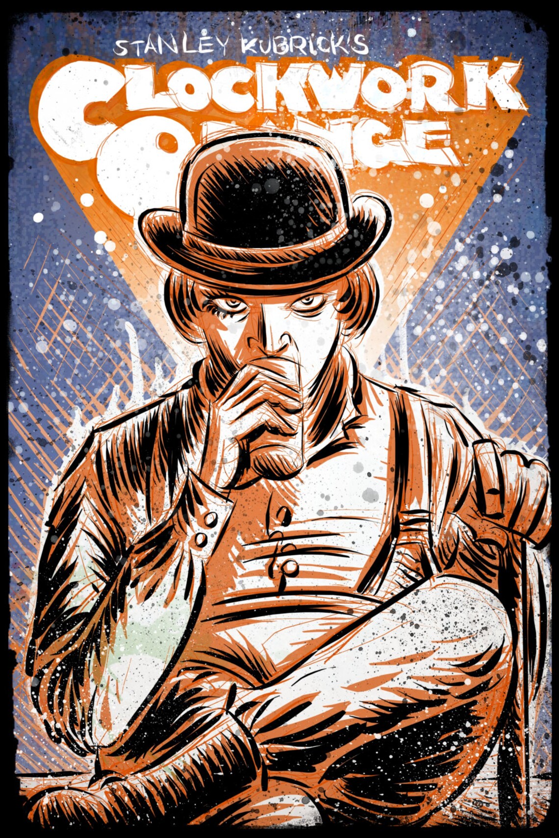 A Clockwork Orange Alex Poster Illustration Art Print Stanley | Etsy