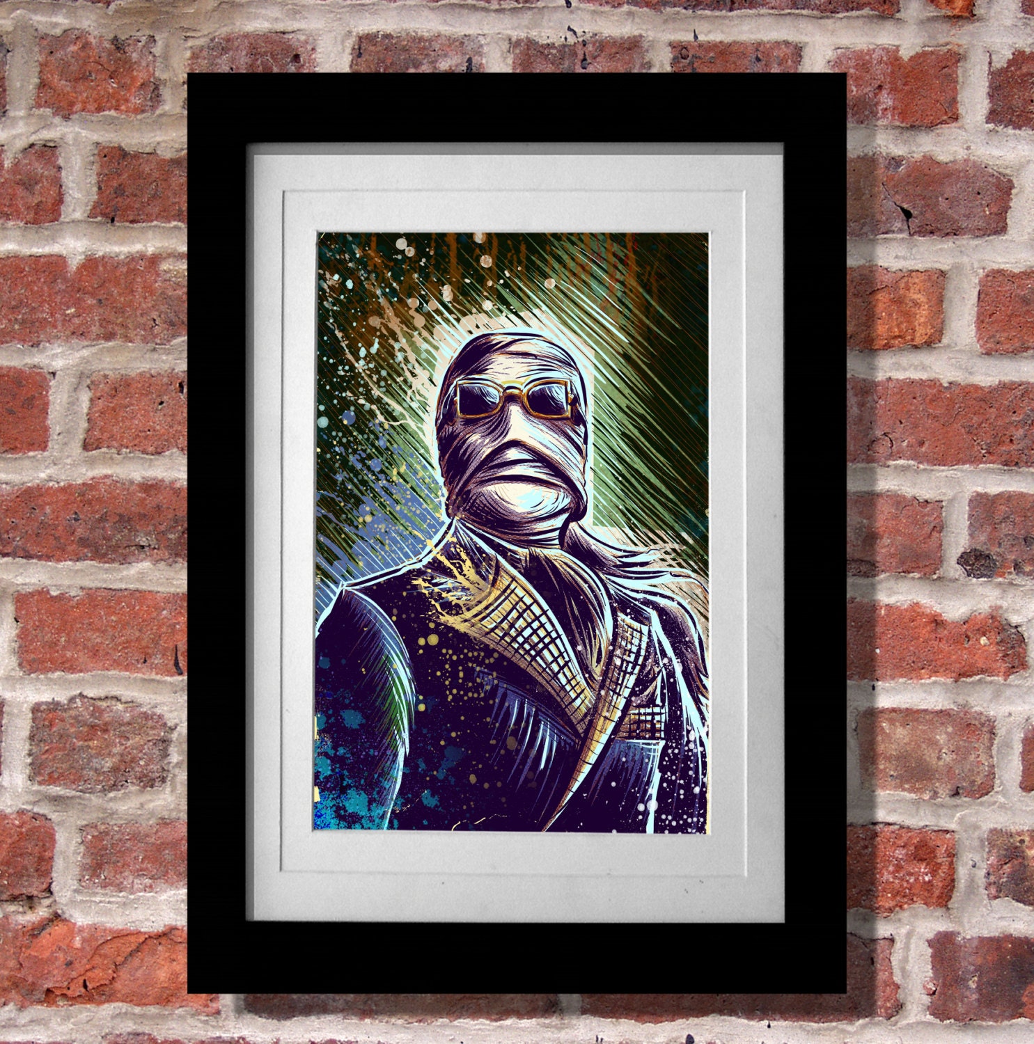 Invisible Man Art Print Universal Monster Monsters Cult - Etsy Sweden