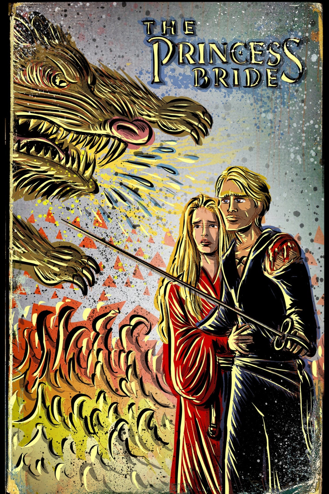 Princess Bride Art Print Poster Illustration Drawing Movie as You Wish ...