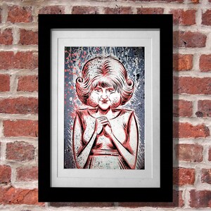 Eraserhead Lady in the Radiator Art Print David Lynch Eraser Head Twin ...