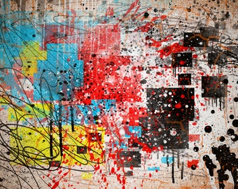 Jackson Pollock Splatter Painting - Etsy