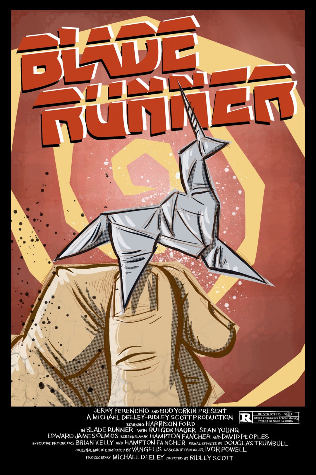 Blade Runner Art Print,movie Poster,geekery, Birthday Present, Movie ...