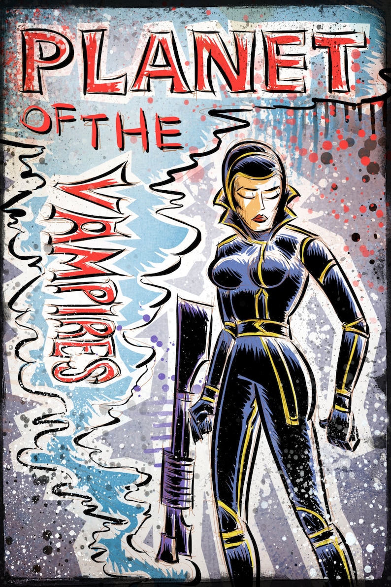 Planet of the Vampires Art Print Alien Aliens Sci Fi Science - Etsy